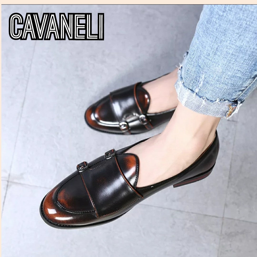 CAVANELI MONK DOUBLE STRAP SHOES – CAVANELI MAN